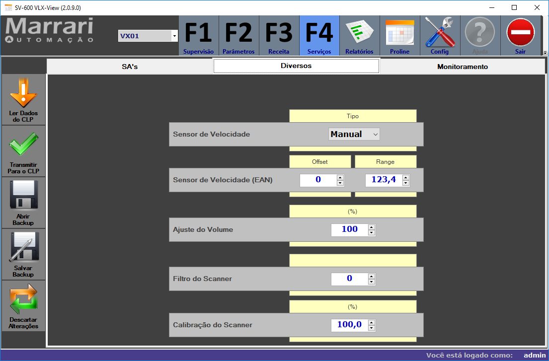 Volume Meter for Conveyor Belts - Volume X - Marrari